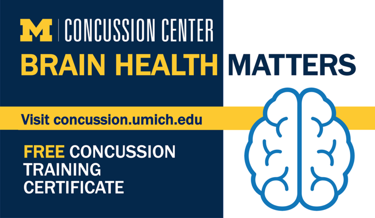 Concussion Training Certificate - Alumni Association of the University of Michigan