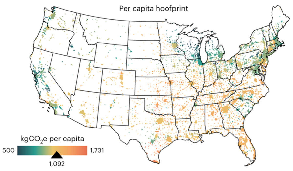 Revealing the ‘Carbon Hoofprint’ of Meat Consumption for American ...